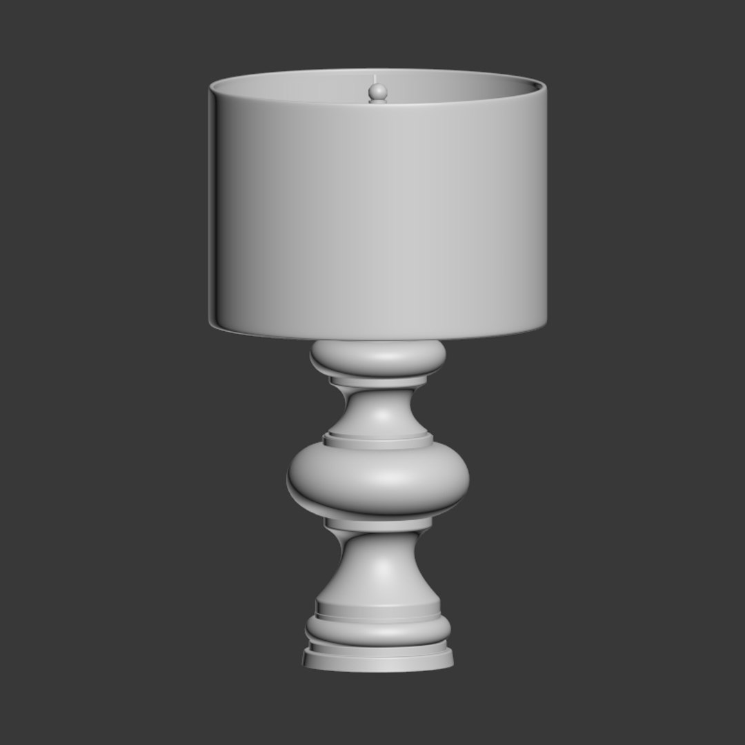 3D Model Table Lamp Jasmine Glass - TurboSquid 1564125