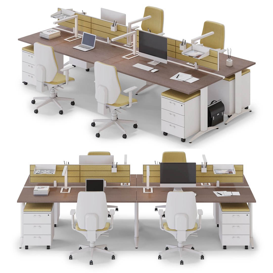 3D office workspace las - TurboSquid 1444575