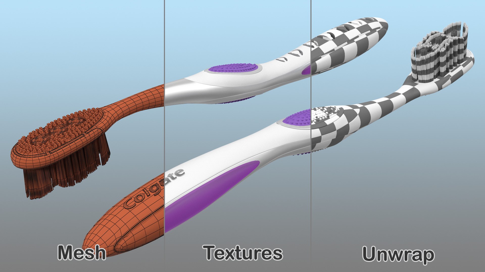 Colgate 360 optic toothbrush 3D model - TurboSquid 1465081