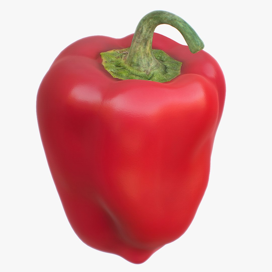 3d Model Bell Pepper Pack Polys
