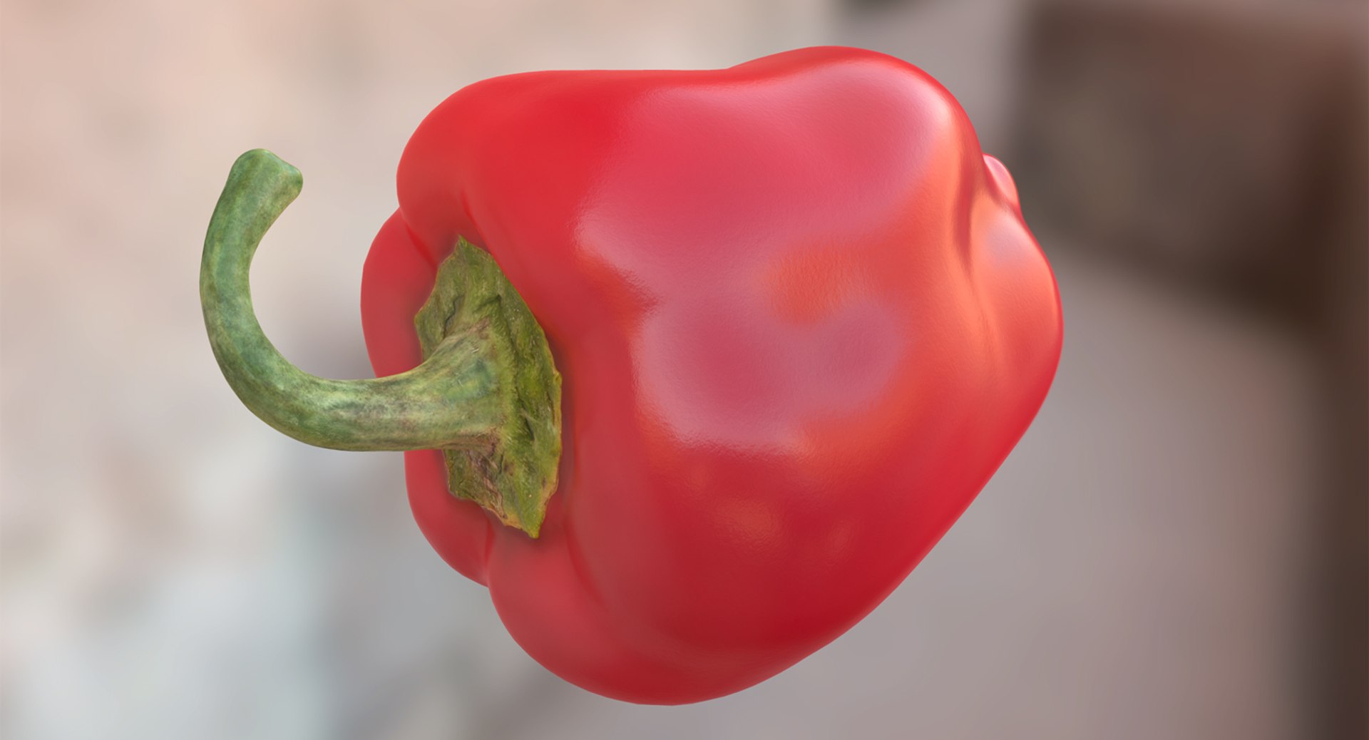 3d Model Bell Pepper Pack Polys