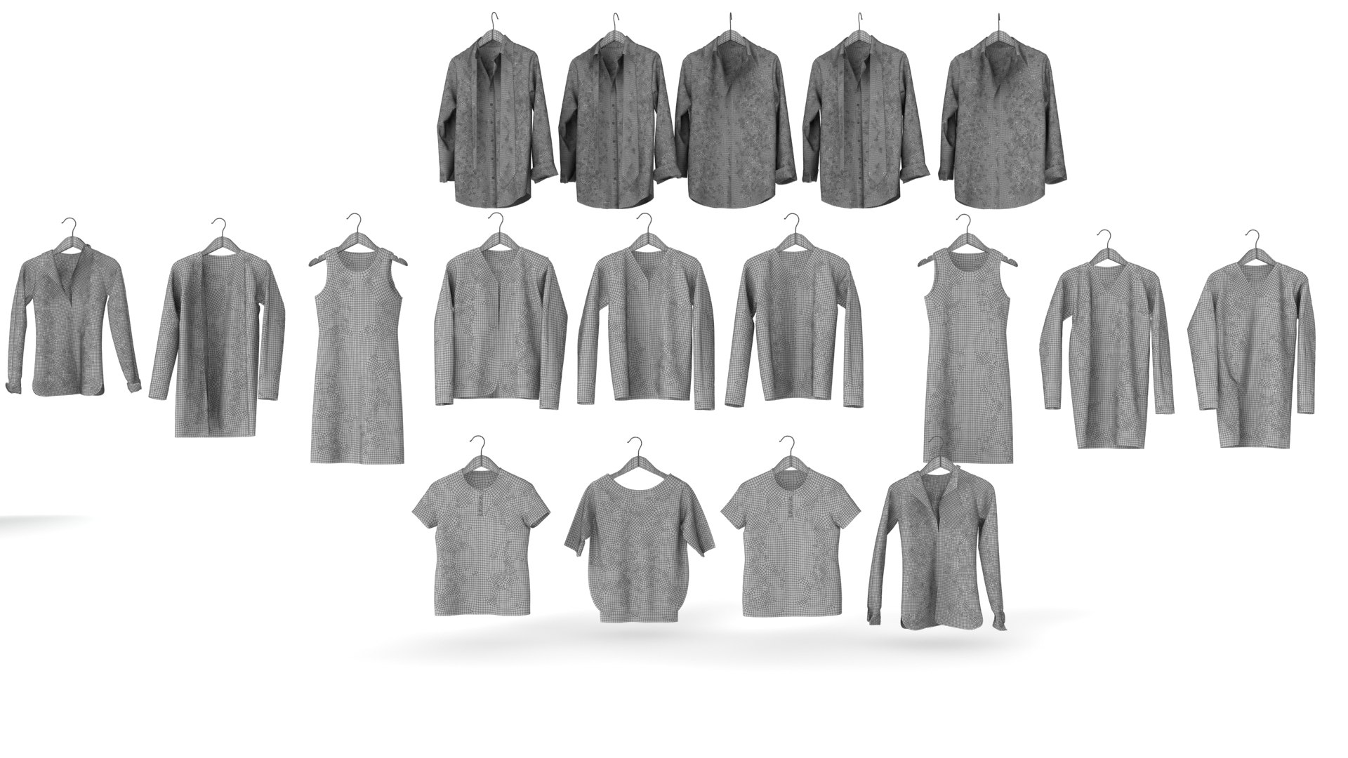 Clothes Rack VOL 11 3D model - TurboSquid 2136554