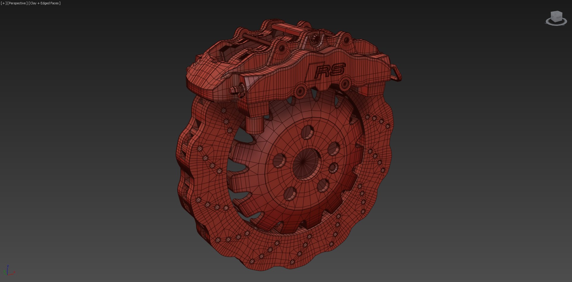 Audi Rs3 Wave Rotor 3d Model
