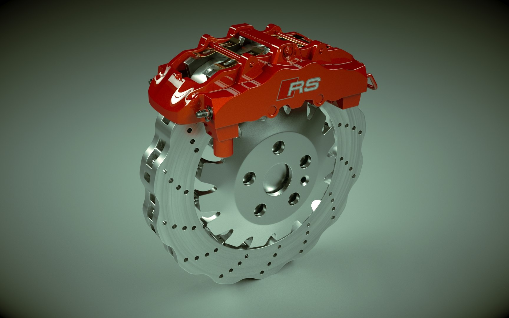 Audi Rs3 Wave Rotor 3d Model