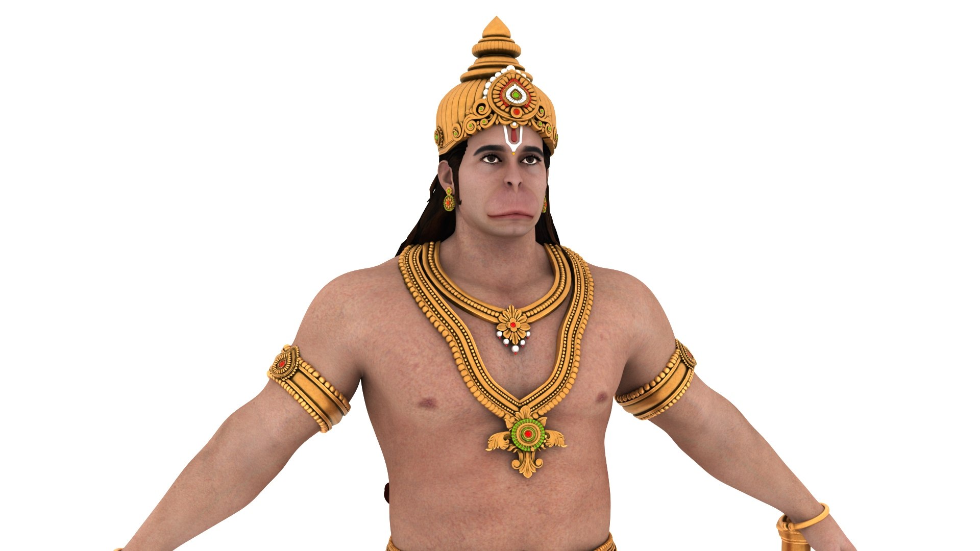 Hanuman T Pose 3D - TurboSquid 2303615