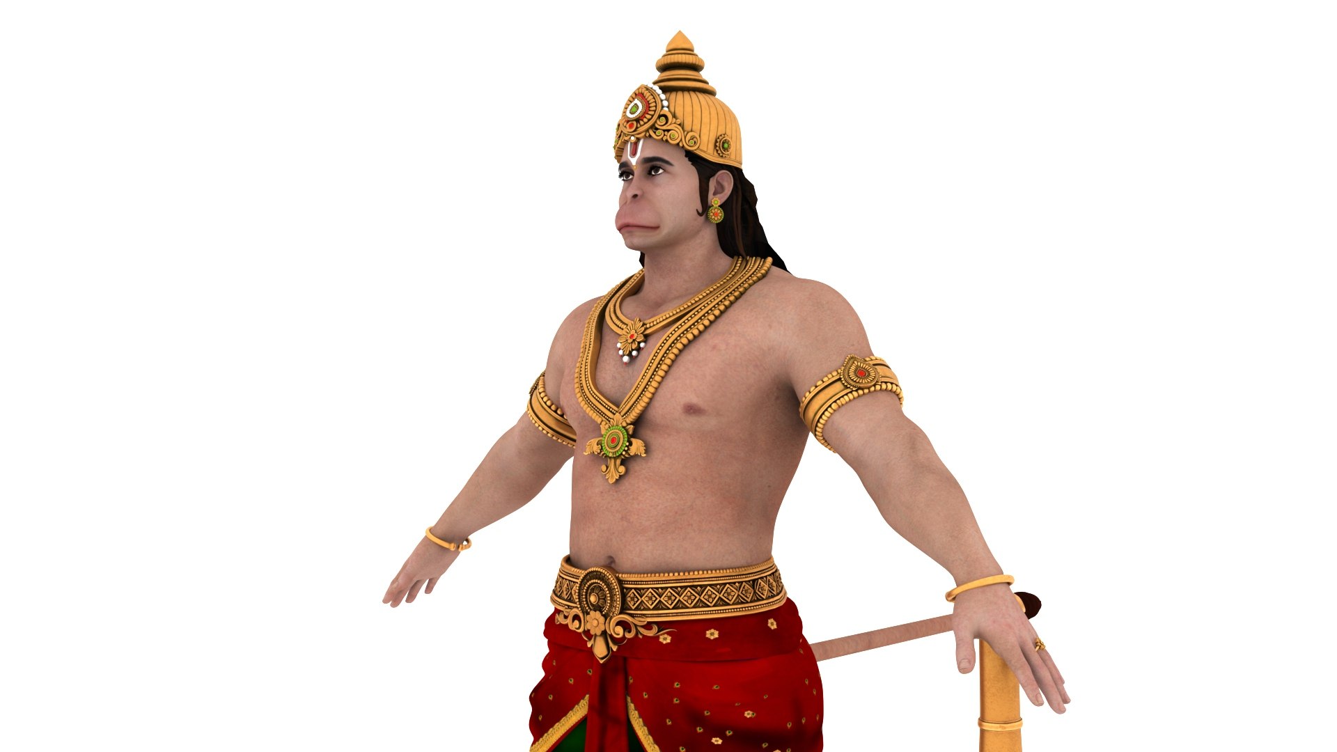 Hanuman T Pose 3D - TurboSquid 2303615