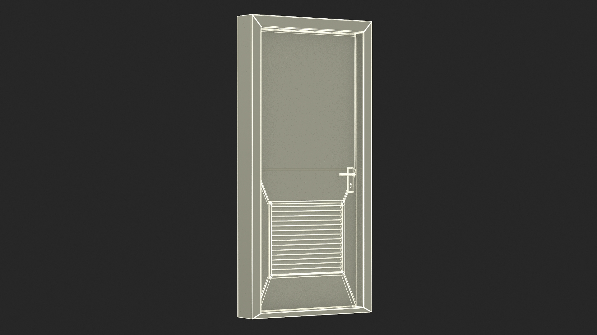 Grey Fire Door Single 3D Model - TurboSquid 2054545