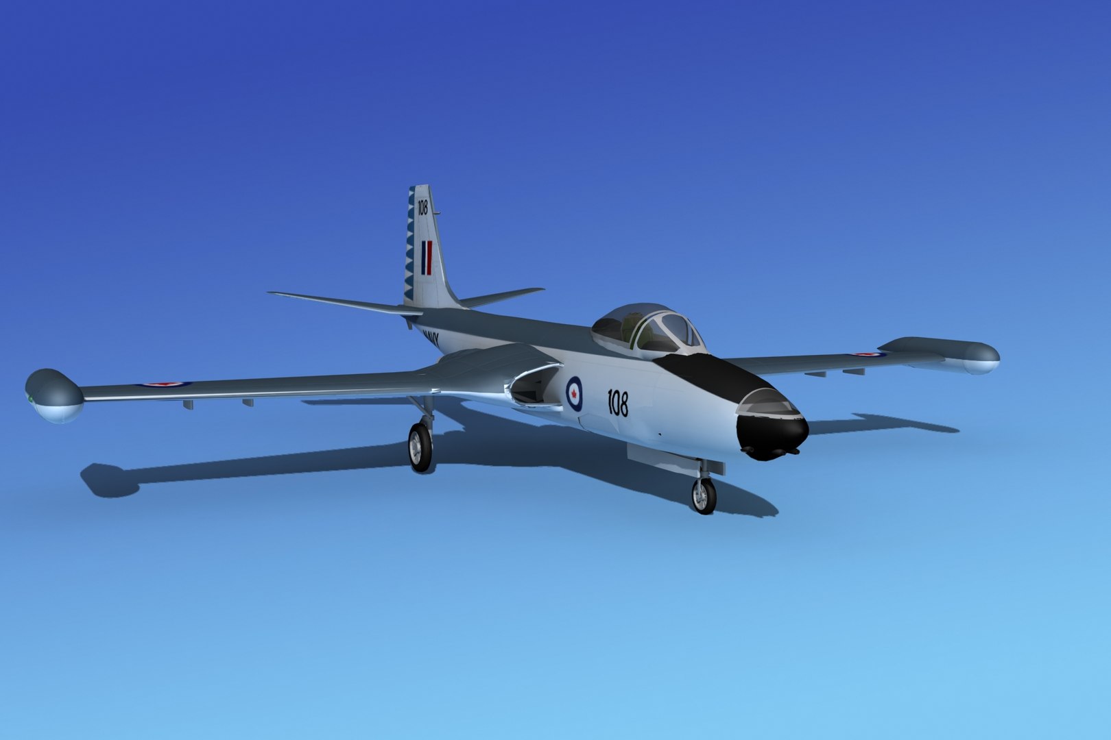 Cockpit F2h Banshee Jet Fighter 3d 3ds