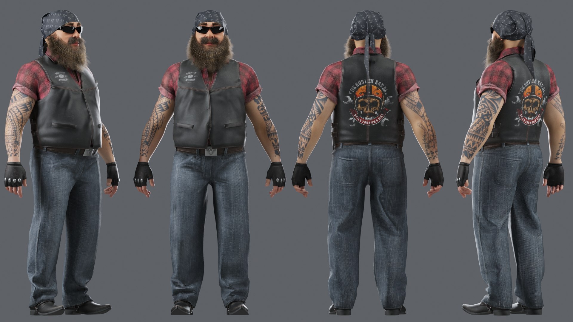 Biker 3D Model - TurboSquid 1712748