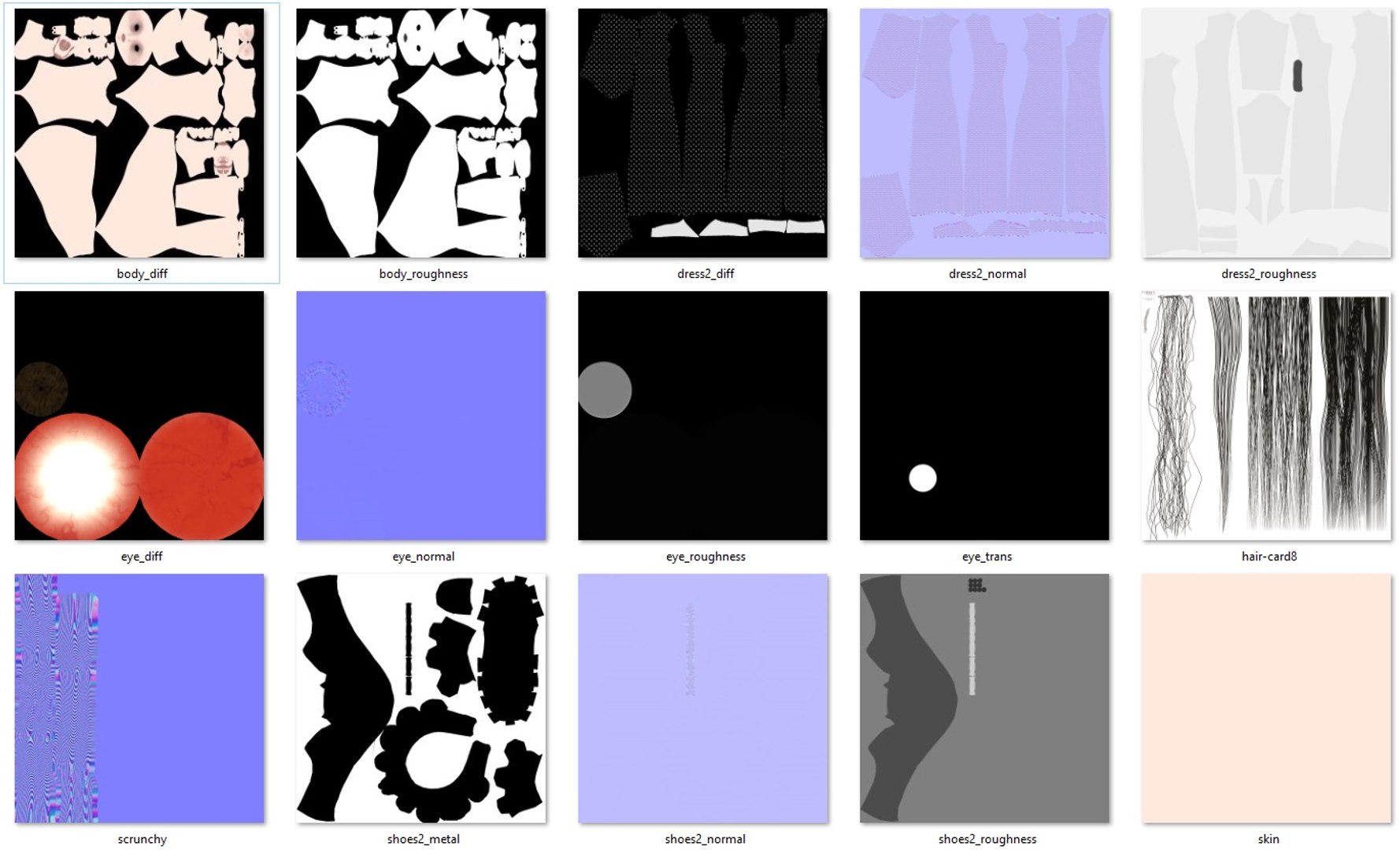 Stylized Character Wednesday Addams Low-poly V2 3D - TurboSquid 2020067