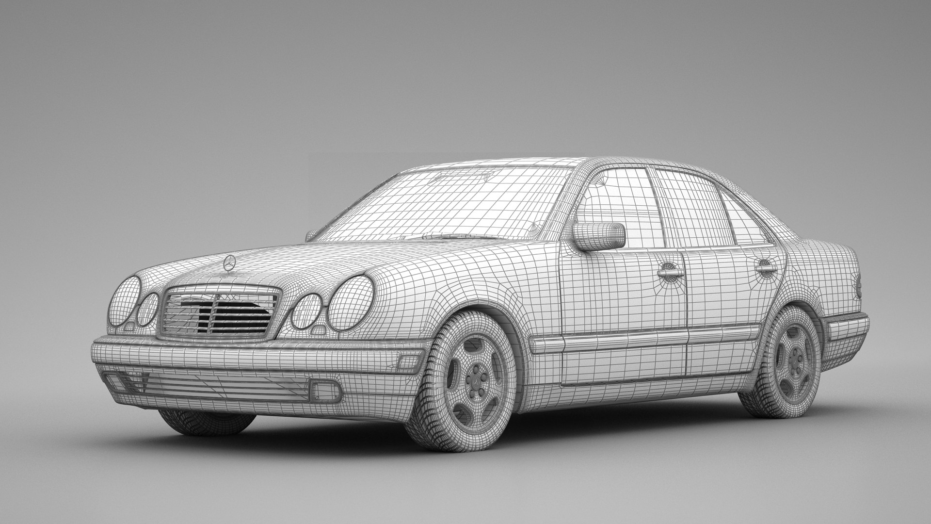 3D Mercedes Benz E-Class W210 Model - TurboSquid 2010114