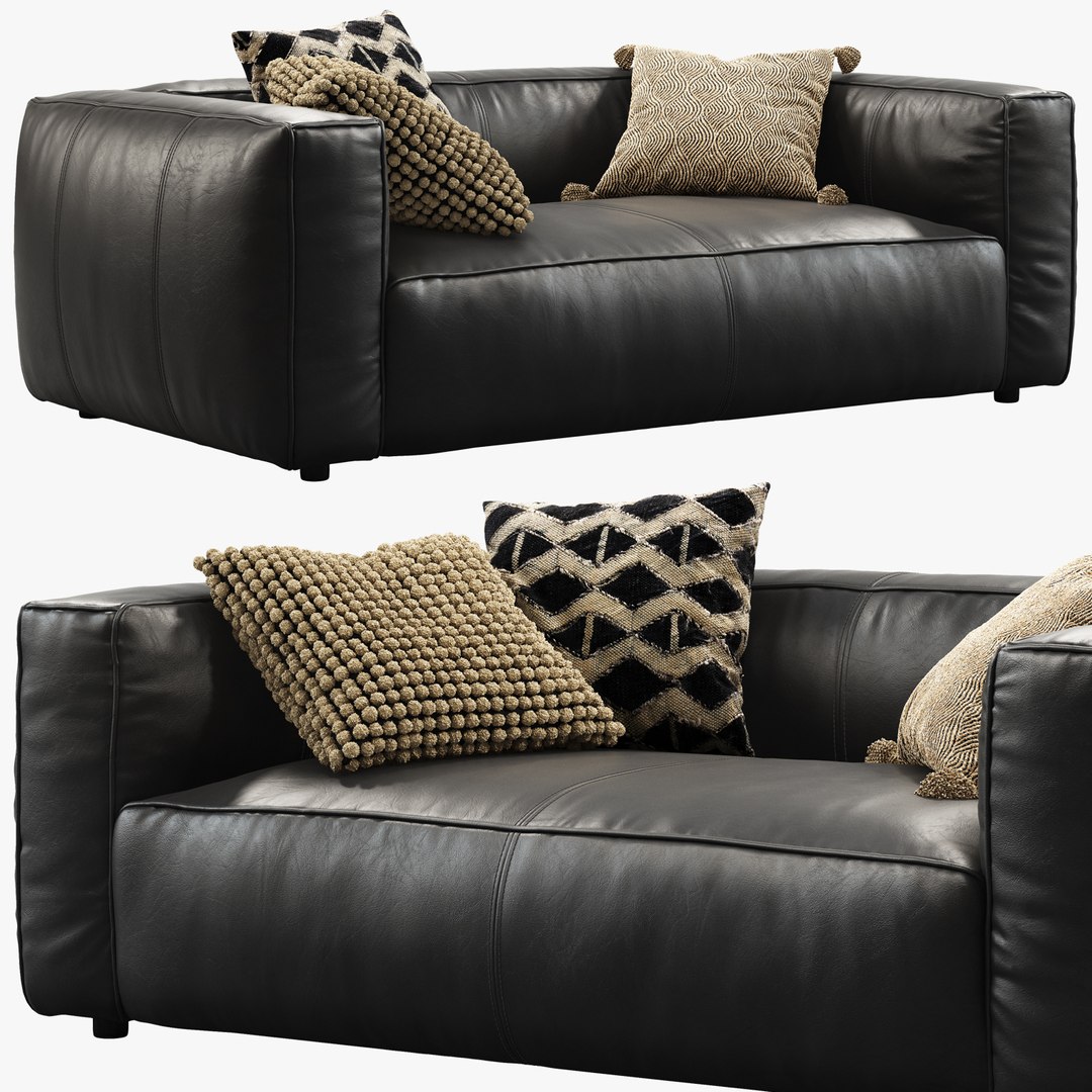 Joybird Jaxon Leather Collection 3D Model - TurboSquid 2270394