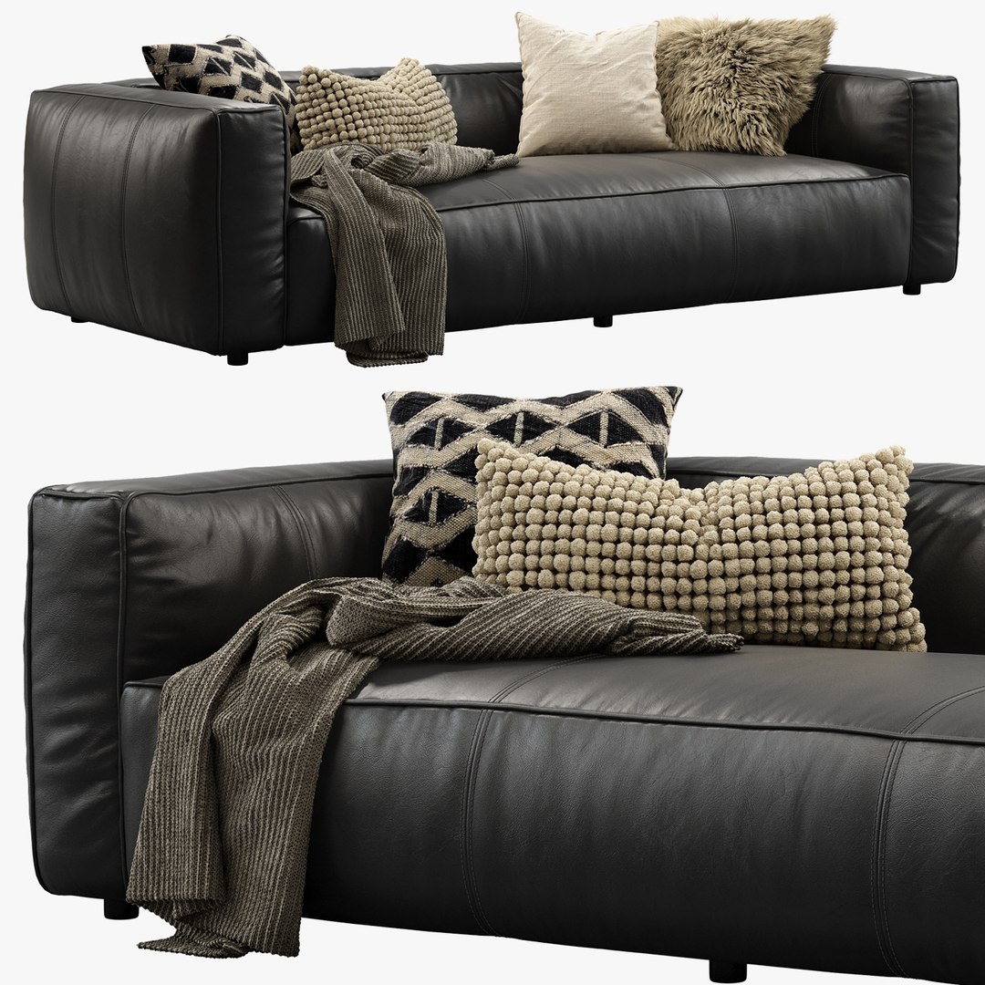 Joybird Jaxon Leather Collection 3D Model - TurboSquid 2270394