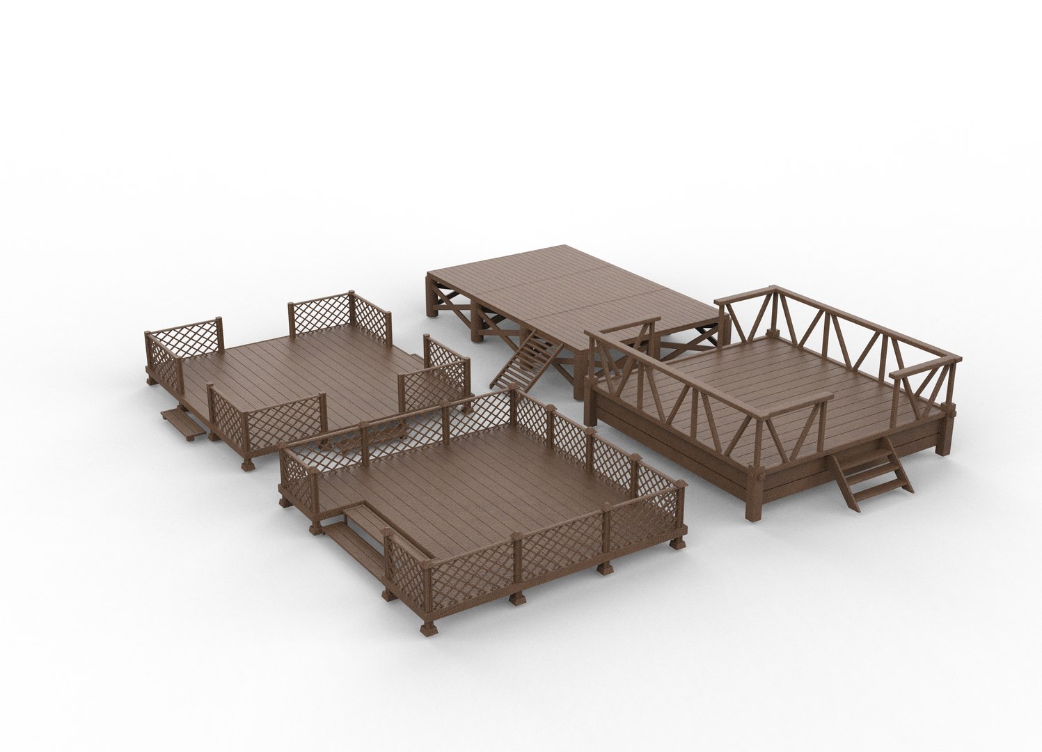 Wooden Terrace 3D Model 3D Model - TurboSquid 2407722