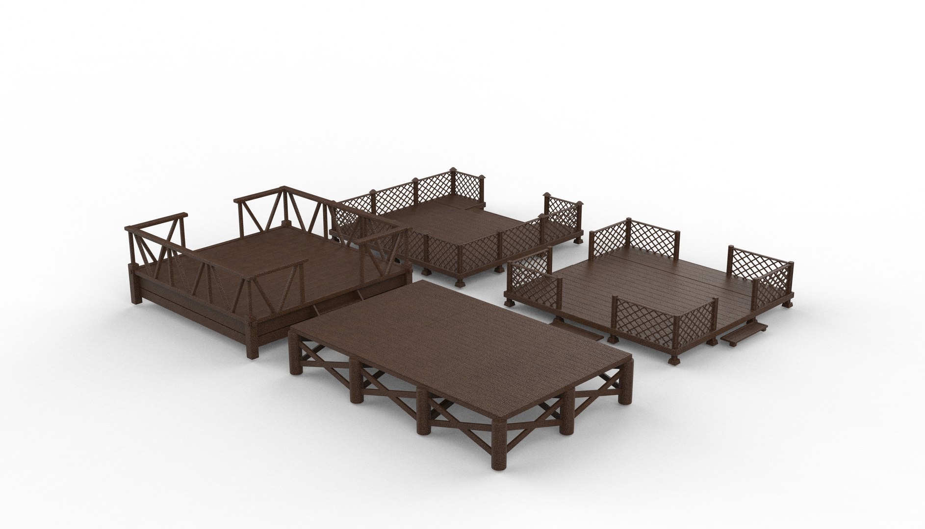 Wooden Terrace 3D Model 3D Model - TurboSquid 2407722