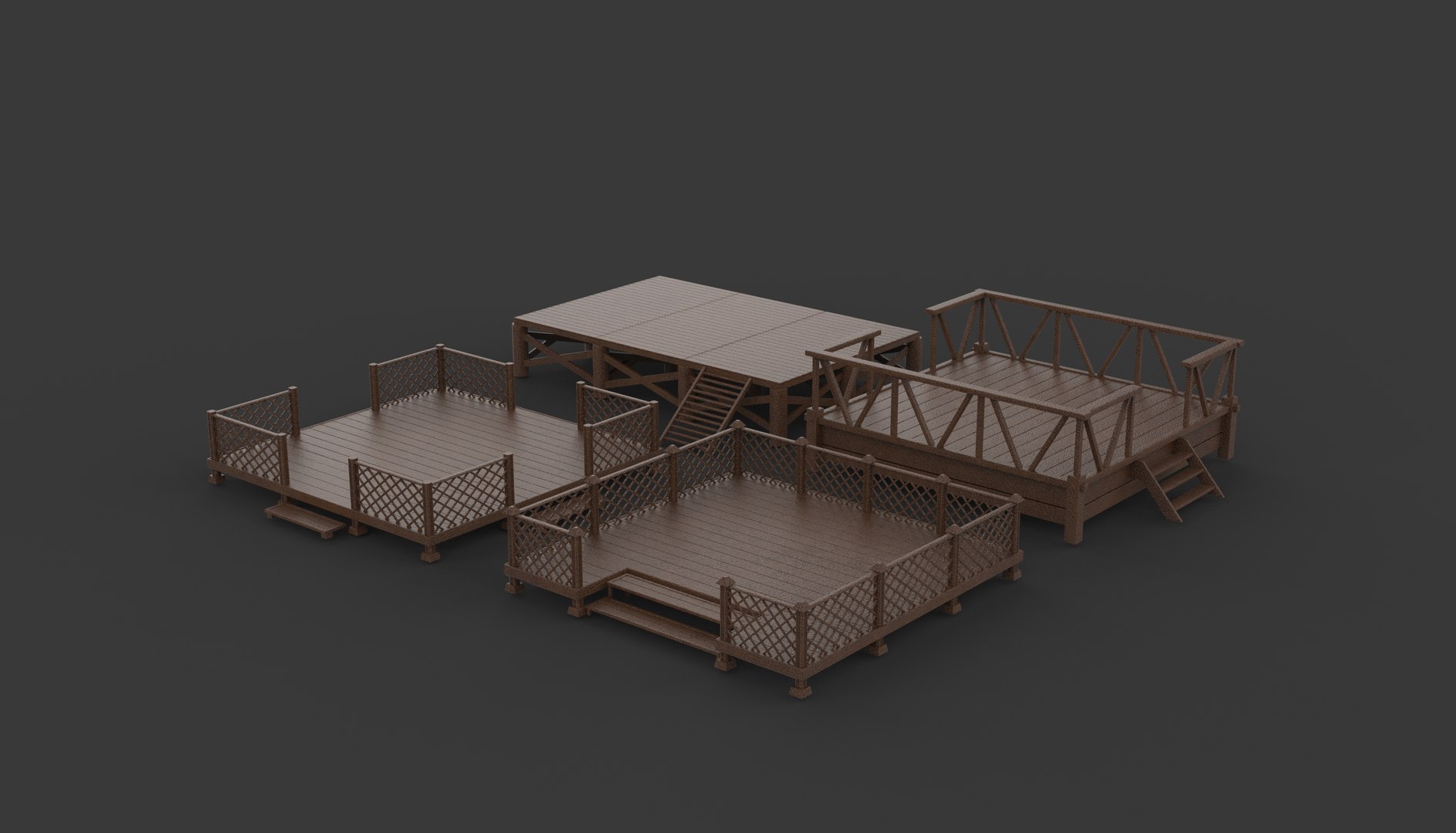 Wooden Terrace 3D Model 3D Model - TurboSquid 2407722
