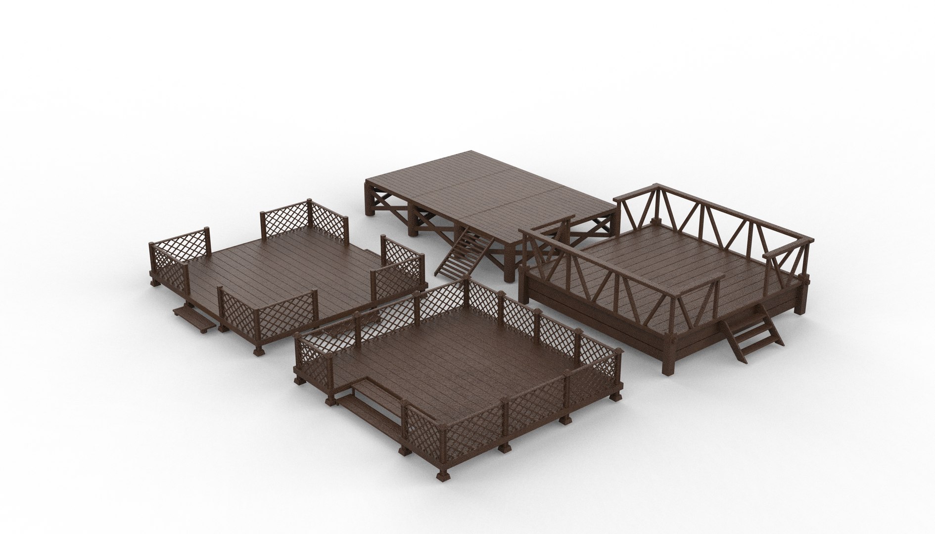 Wooden Terrace 3D Model 3D Model - TurboSquid 2407722