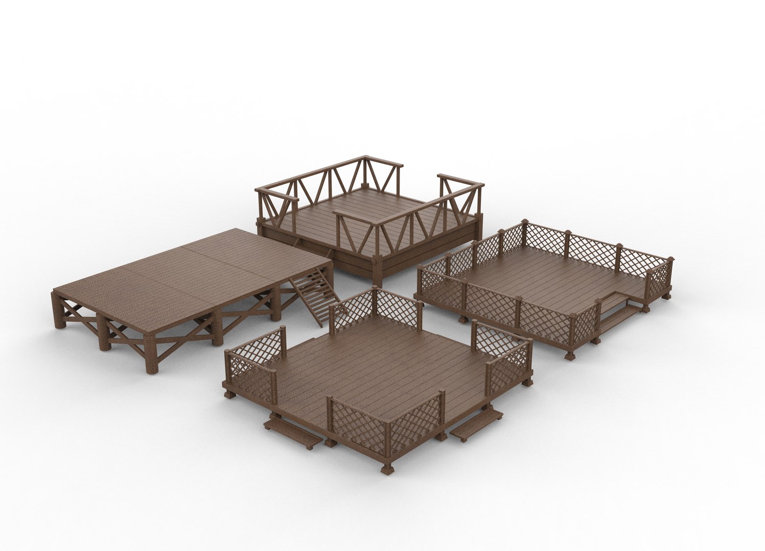 Wooden Terrace 3D Model 3D Model - TurboSquid 2407722