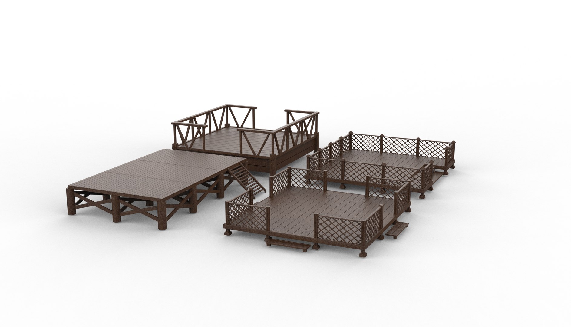 Wooden Terrace 3D Model 3D Model - TurboSquid 2407722