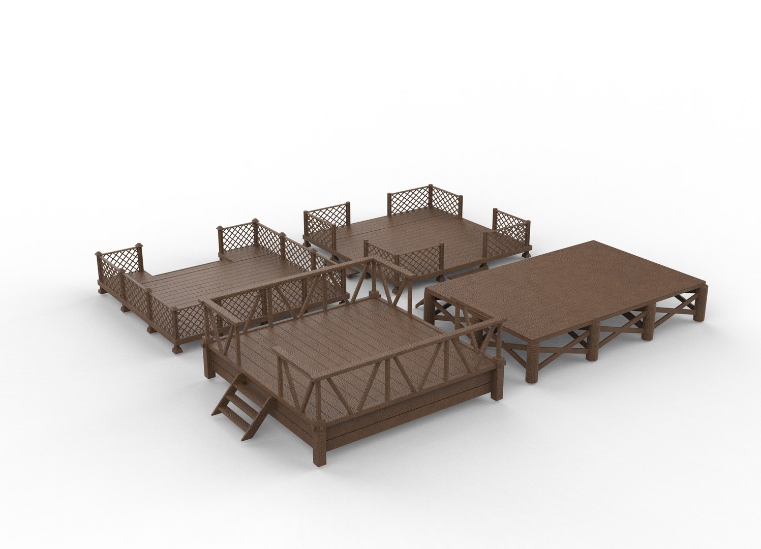 Wooden Terrace 3D Model 3D Model - TurboSquid 2407722