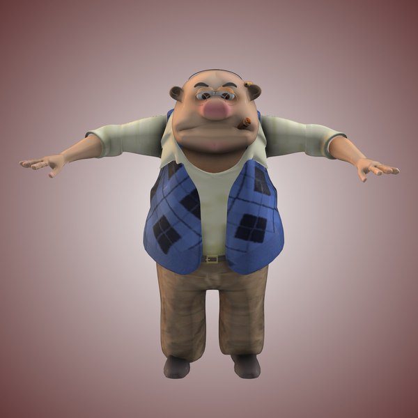 3d model boss guy