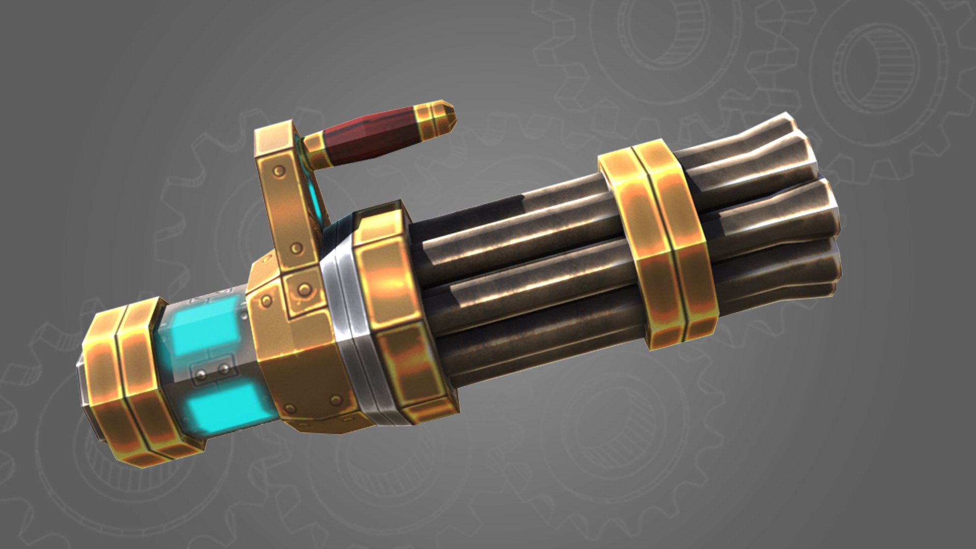 Gatling Gun - 3D - TurboSquid 1379788