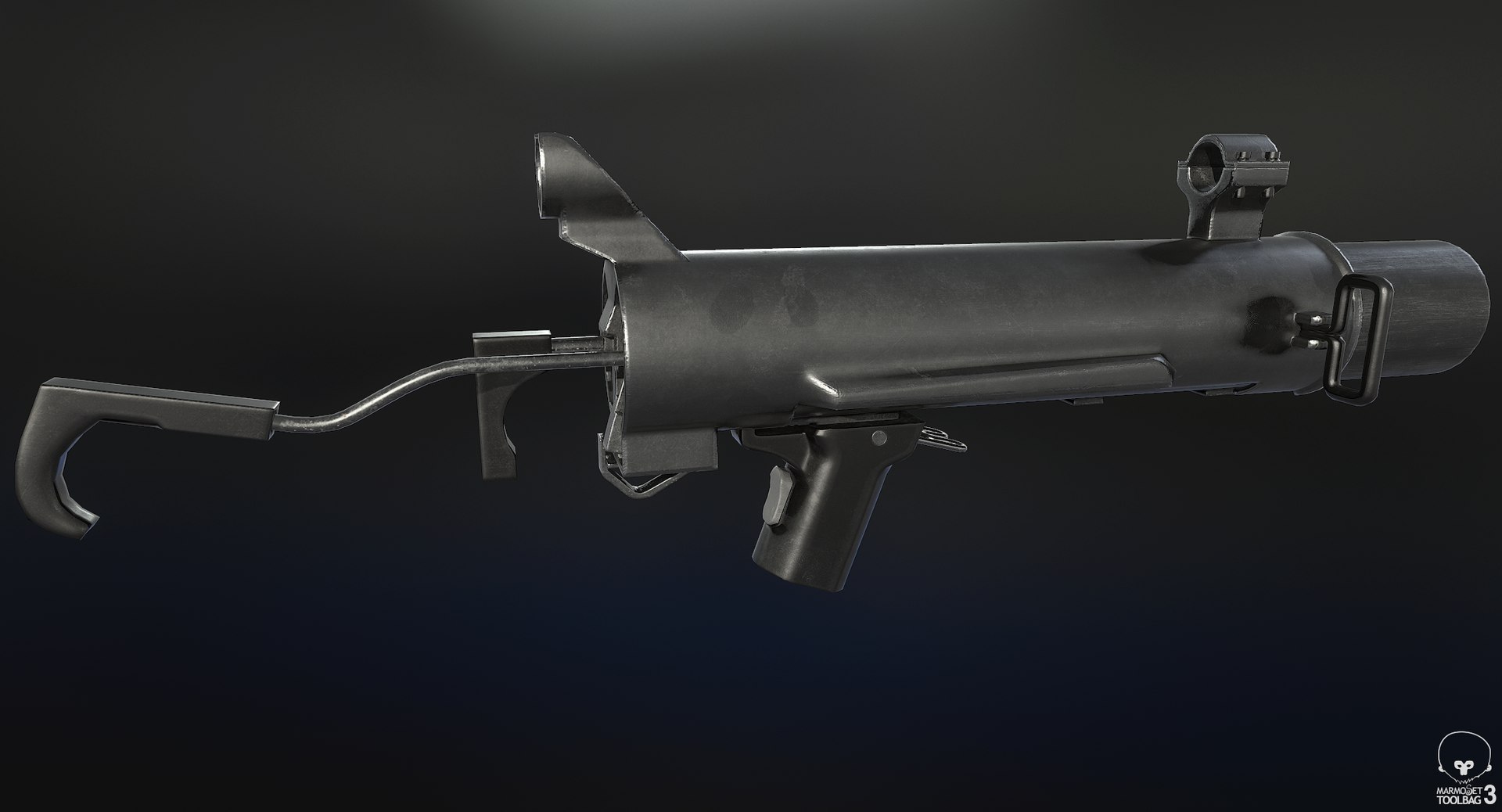 Xm177 grenade launcher 3D model - TurboSquid 1203528