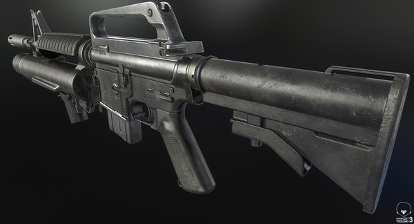 modelo 3d XM177 con lanzagranadas XM148 gratis - TurboSquid 1203528