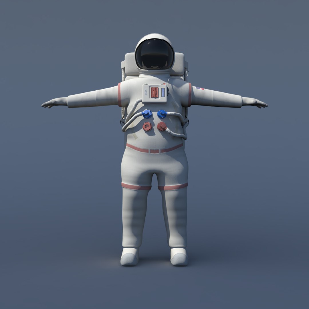 3d Obj Rigged Nasa Astronaut