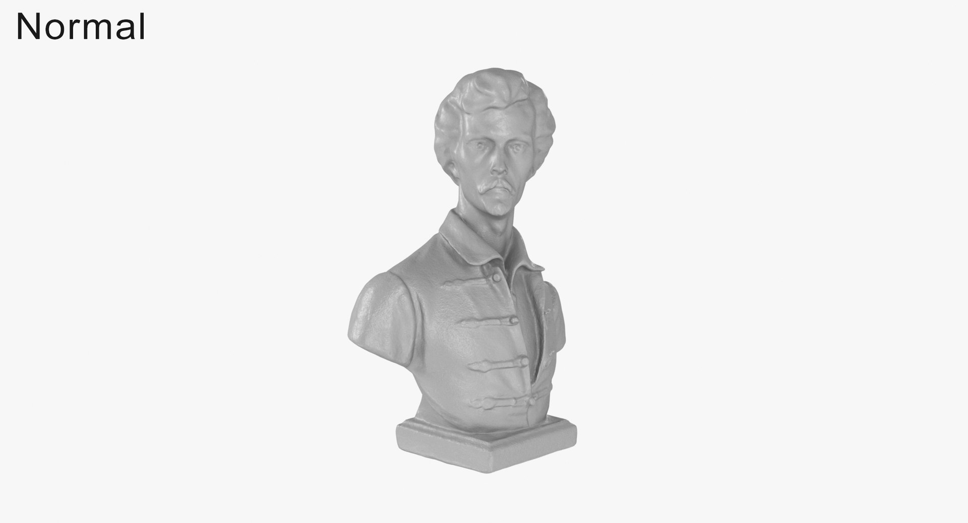 3D Sandor Petofi Bust model - TurboSquid 2174163