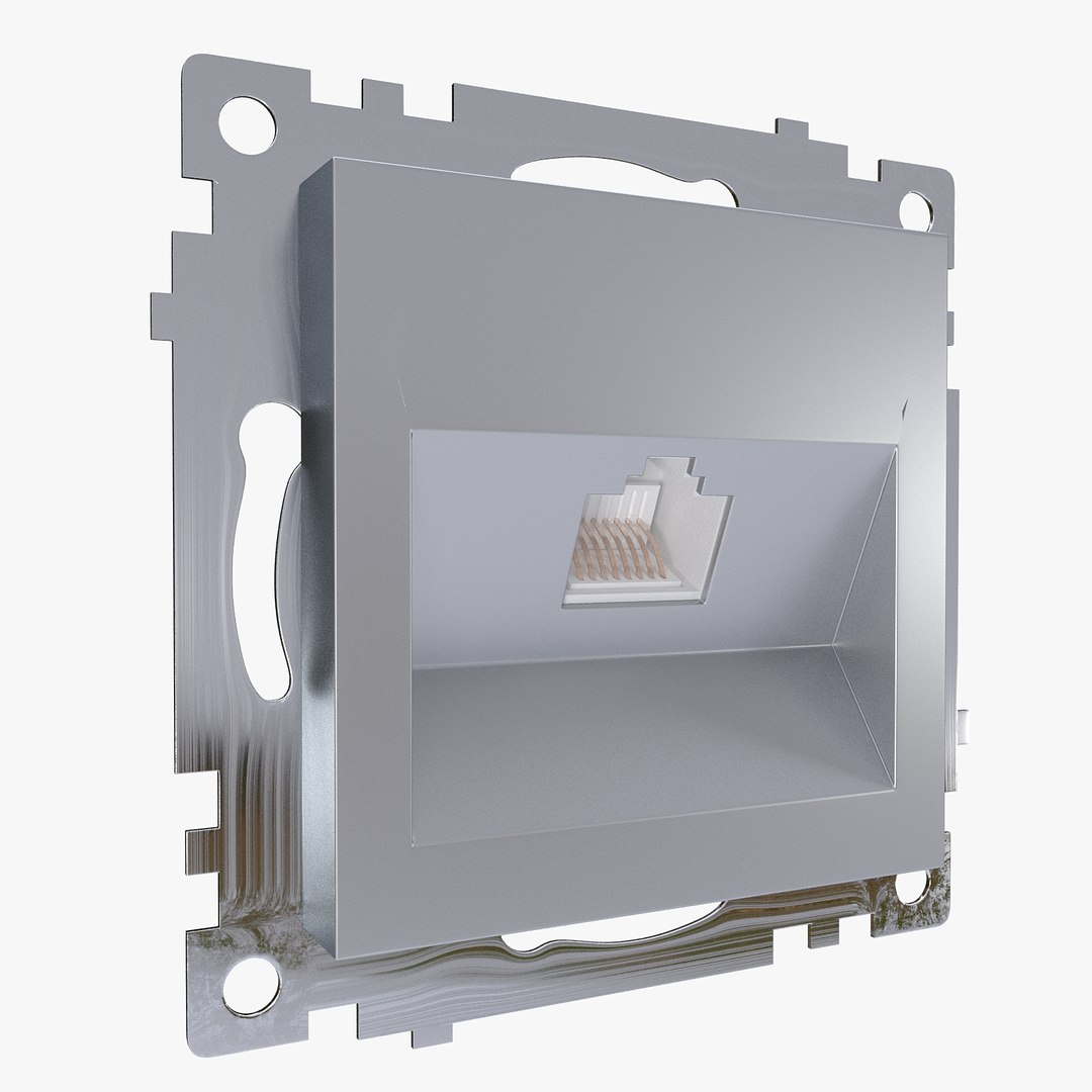 3D Ethernet outlet model - TurboSquid 2004144