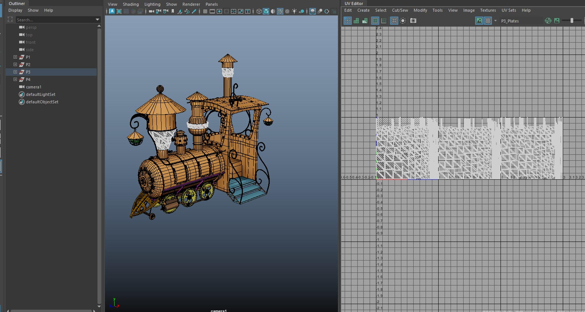 3D Stylized Steampunk Locomotive Model - TurboSquid 2316929