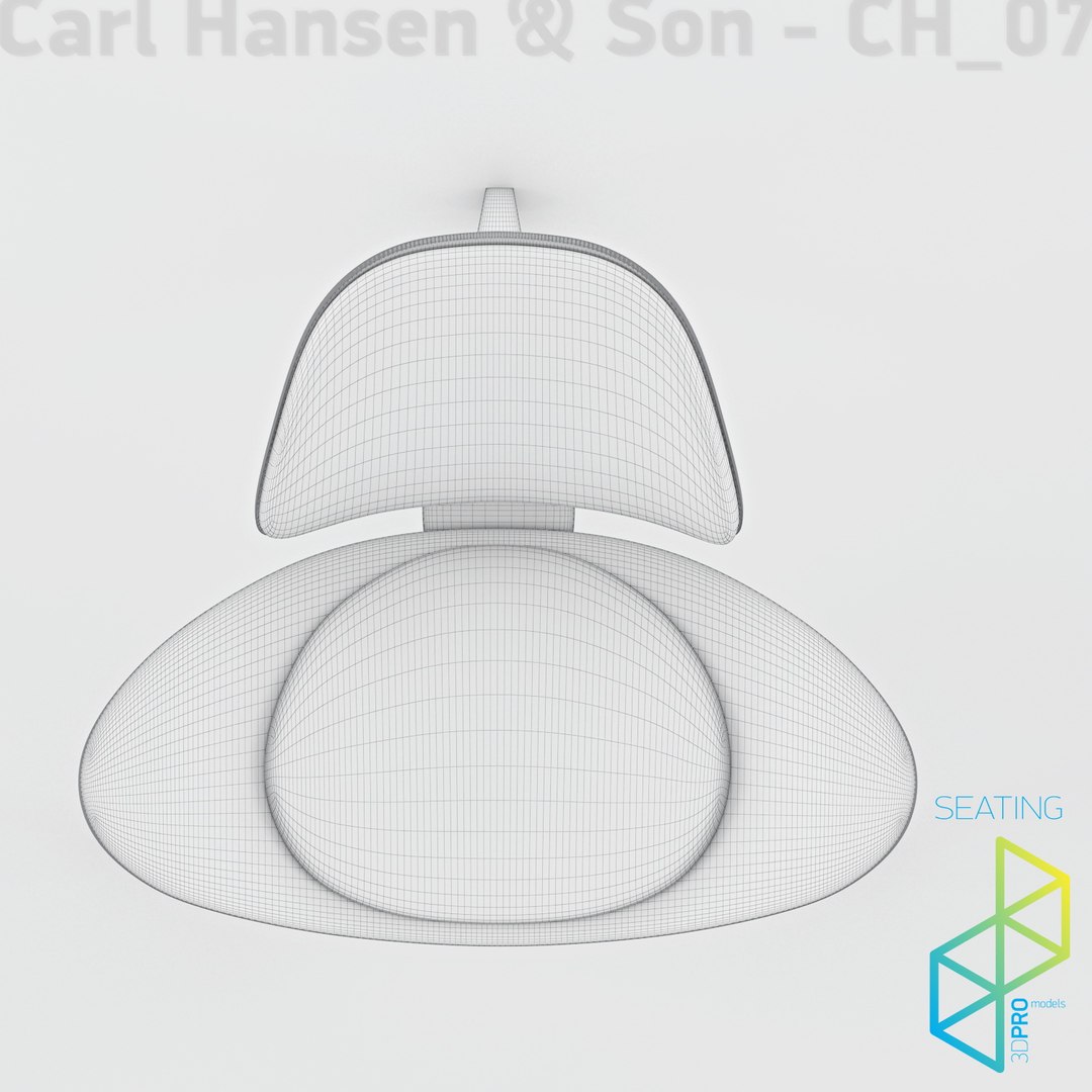 3d model shell chair