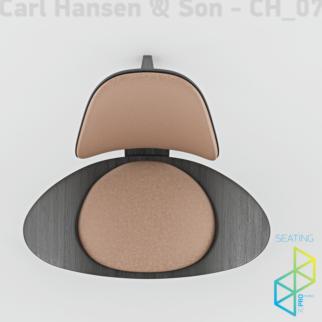 3d model shell chair