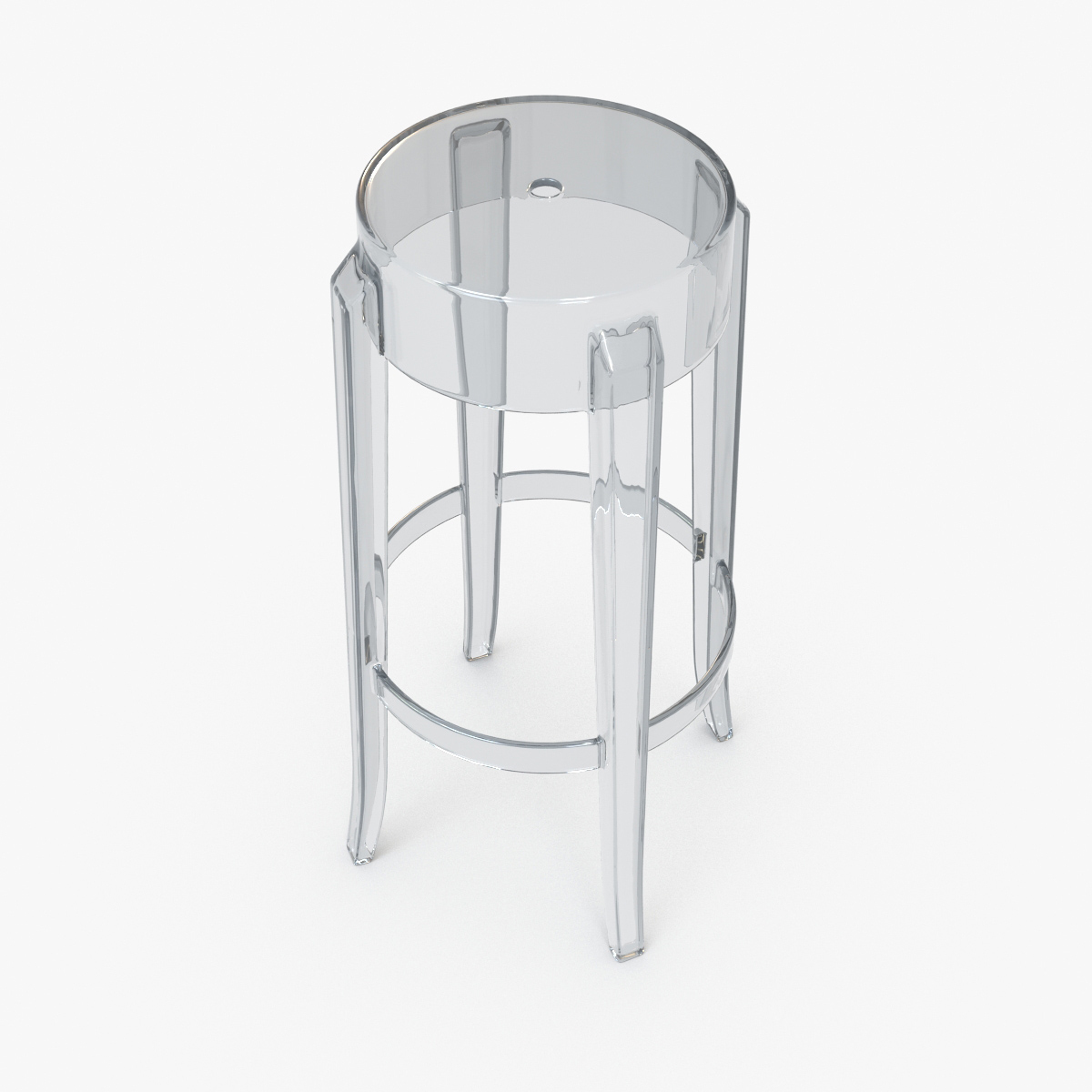 3d transparent bar stools model