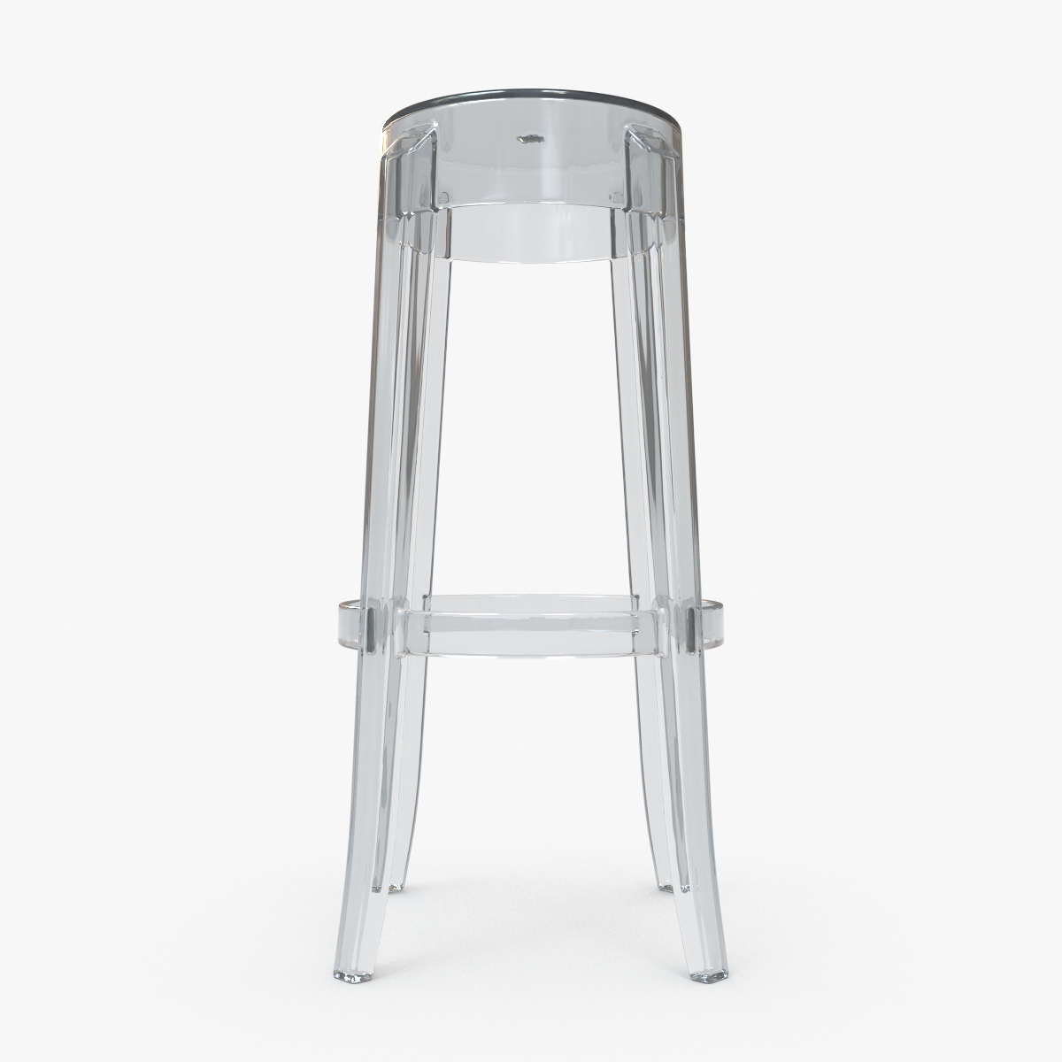 3d transparent bar stools model