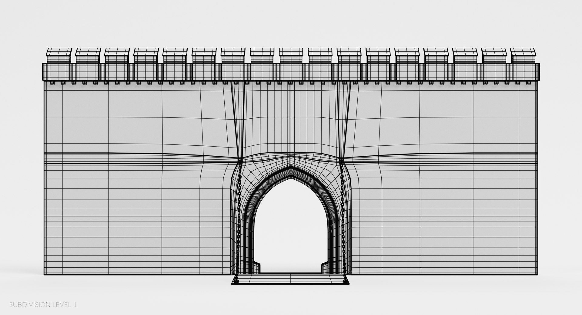 3D Model Medieval Gate - TurboSquid 1298194