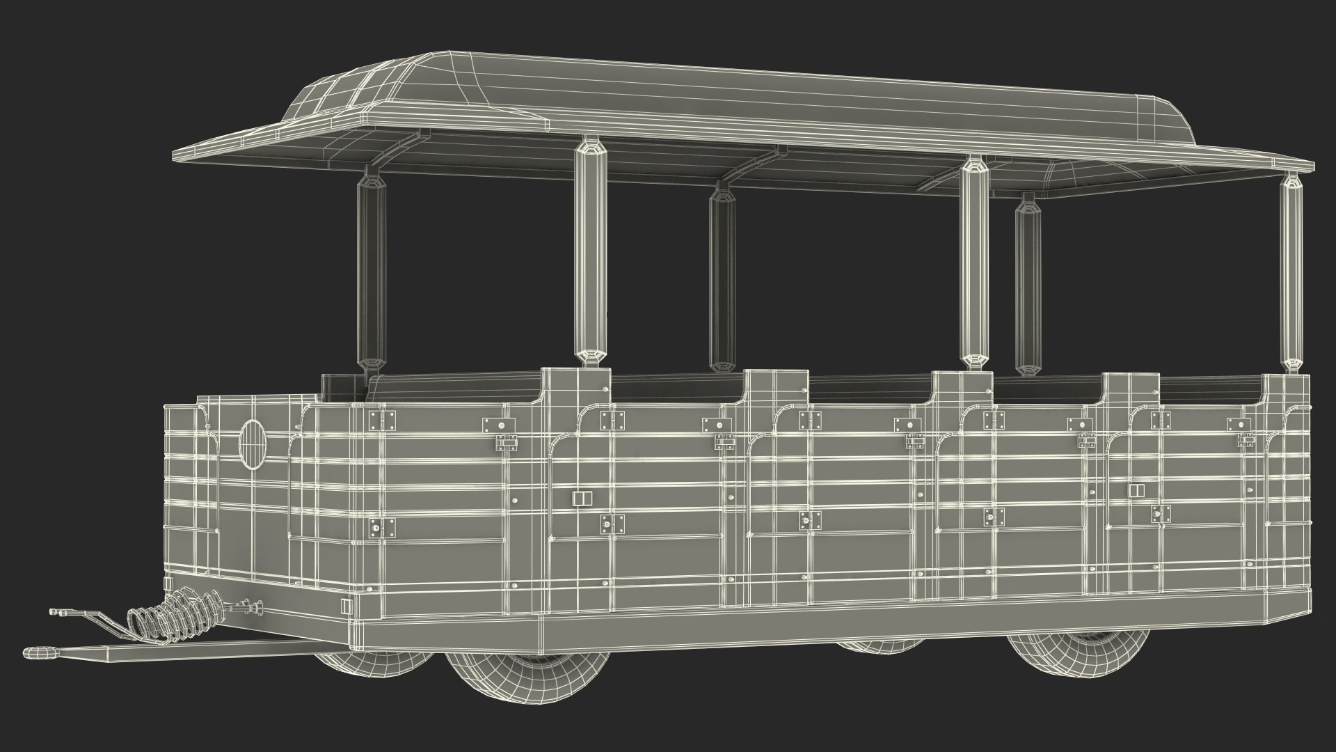3D Model Tourist Train Wagon - TurboSquid 1943739