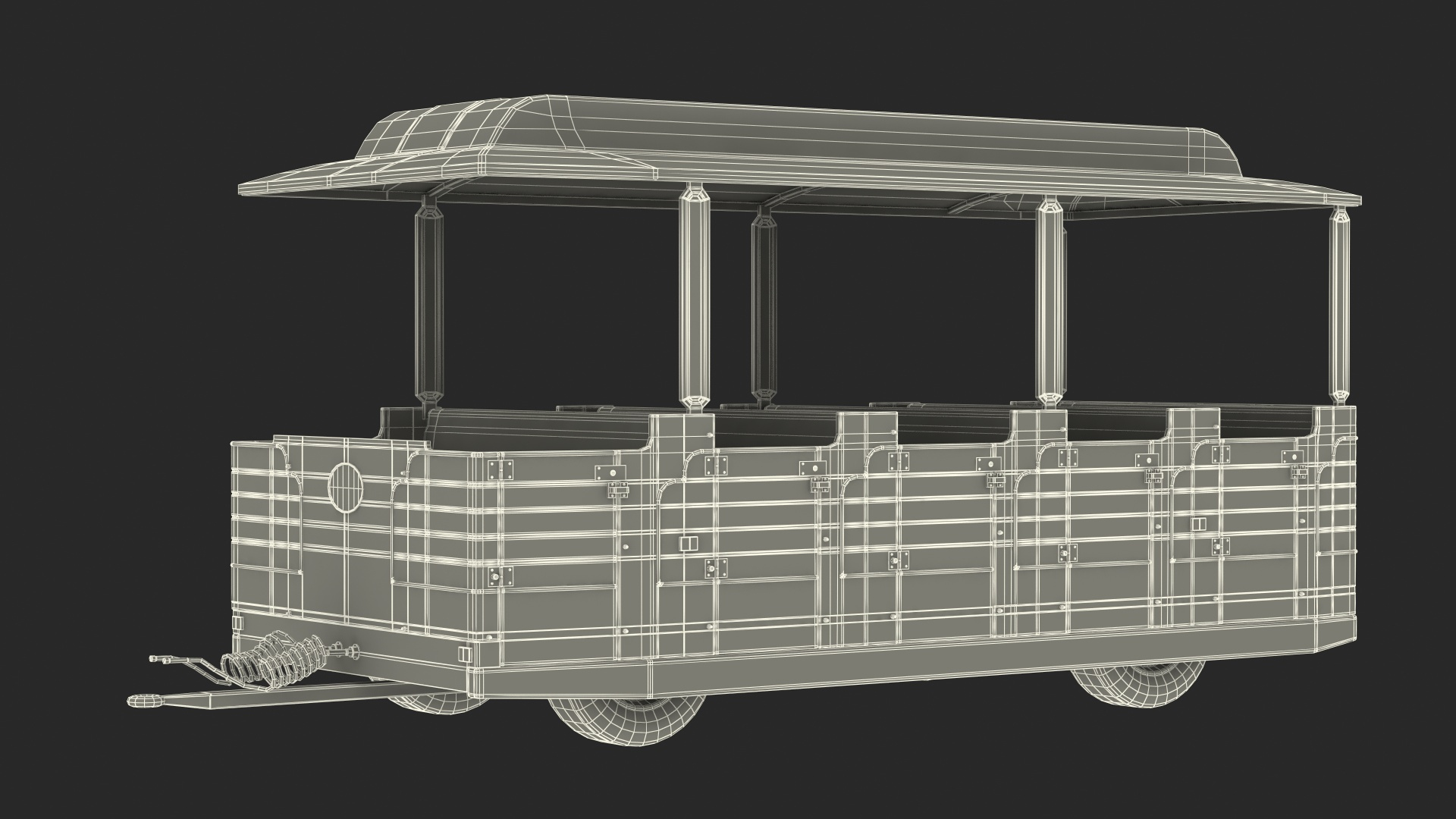 3D Model Tourist Train Wagon - TurboSquid 1943739