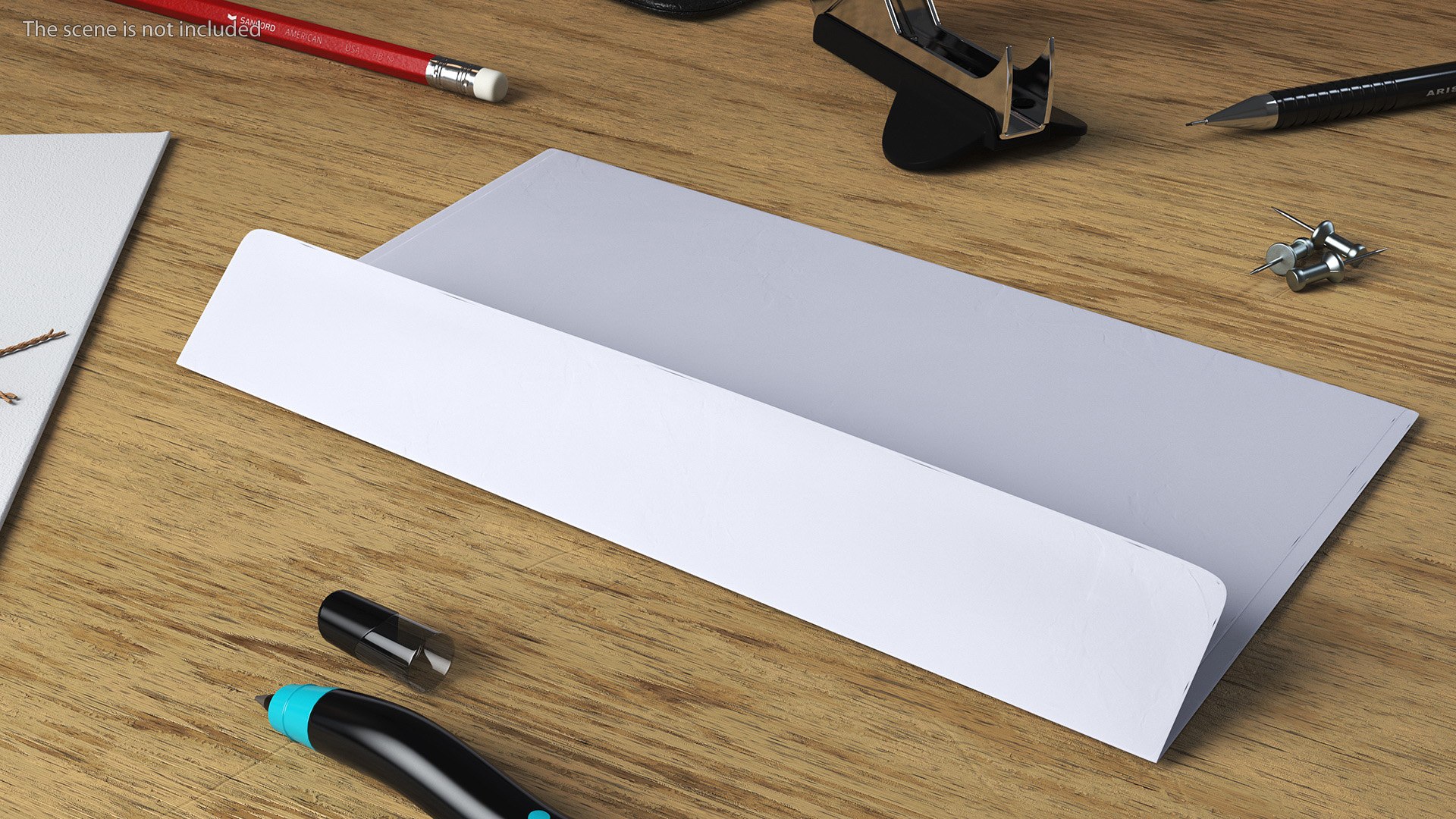 3D White DL Envelope Model - TurboSquid 2169032