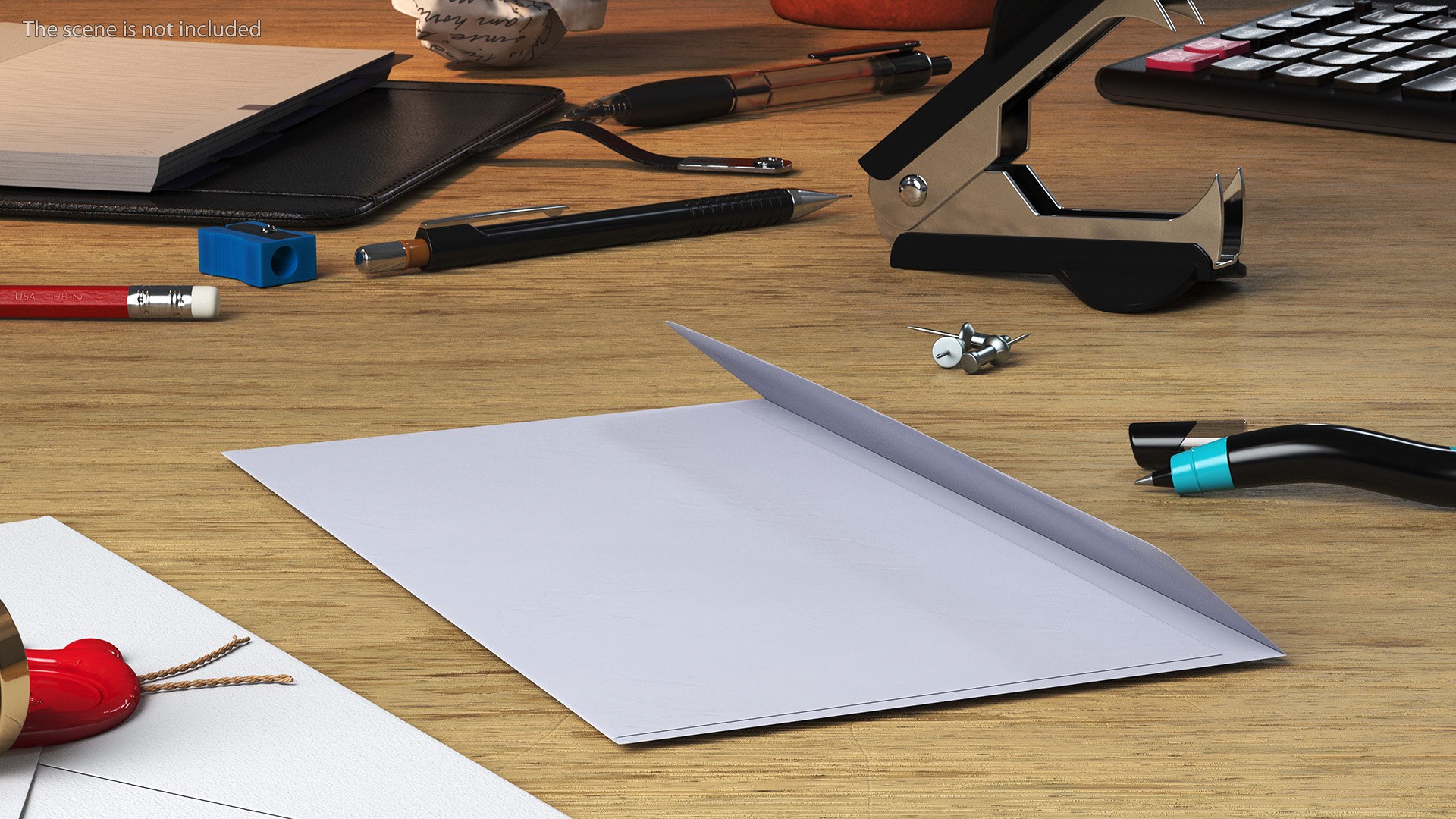 3D White DL Envelope Model - TurboSquid 2169032