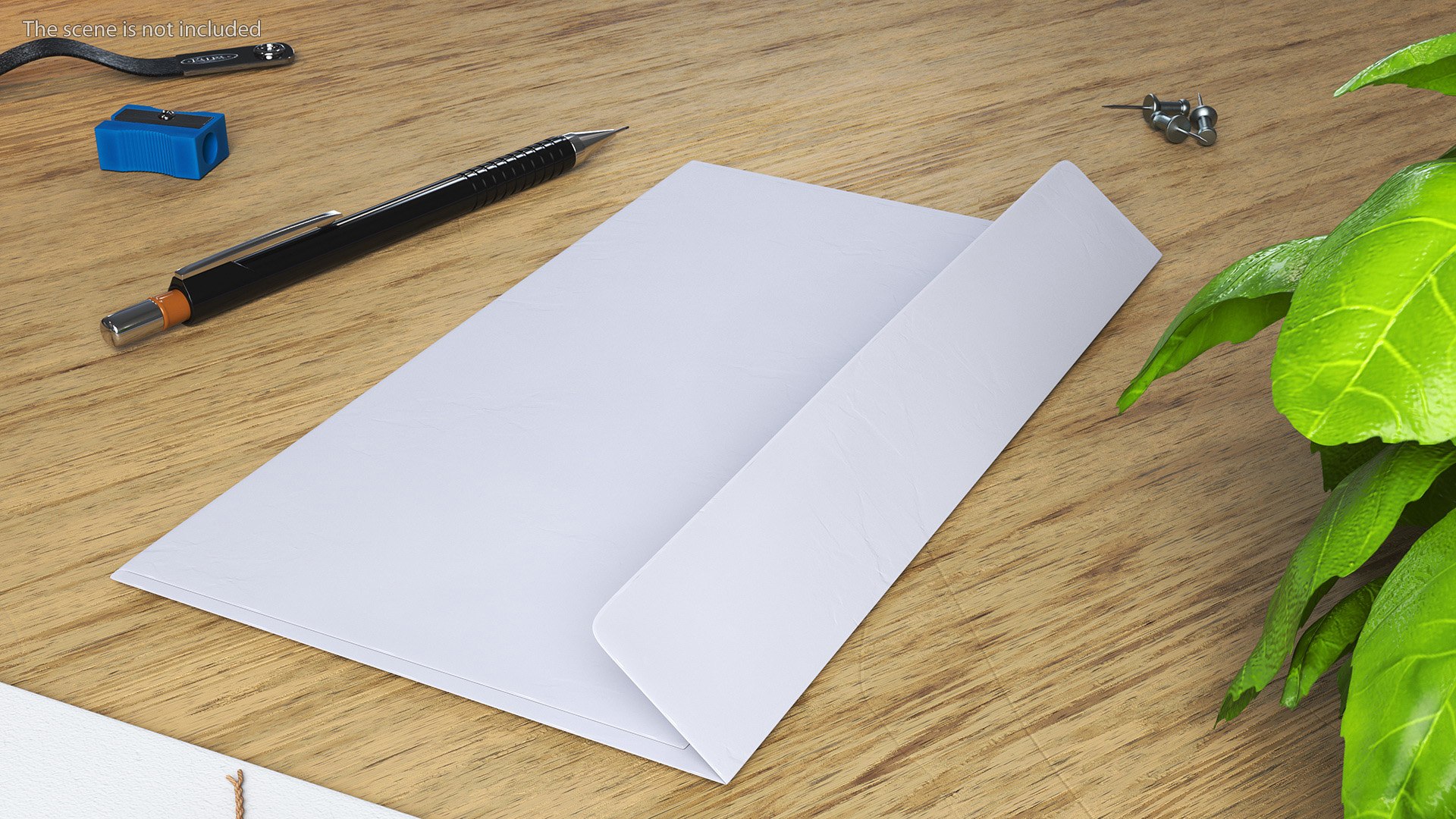 3D White DL Envelope Model - TurboSquid 2169032