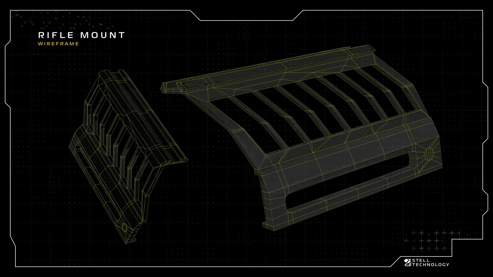 3D Model TACTICAL RIFLE COMPONENTS STELL TECH - TurboSquid 2035788