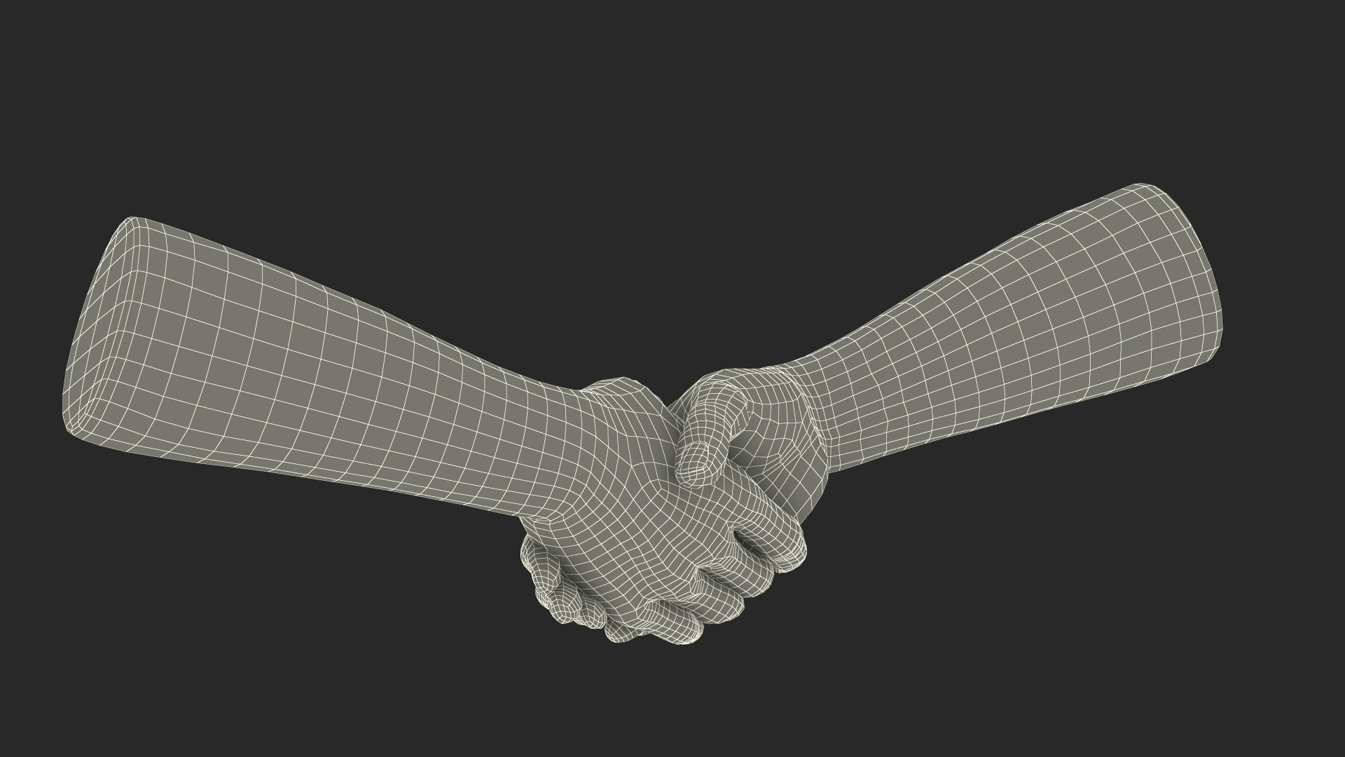 3D Handshake Man Hands With Fur - TurboSquid 2113723