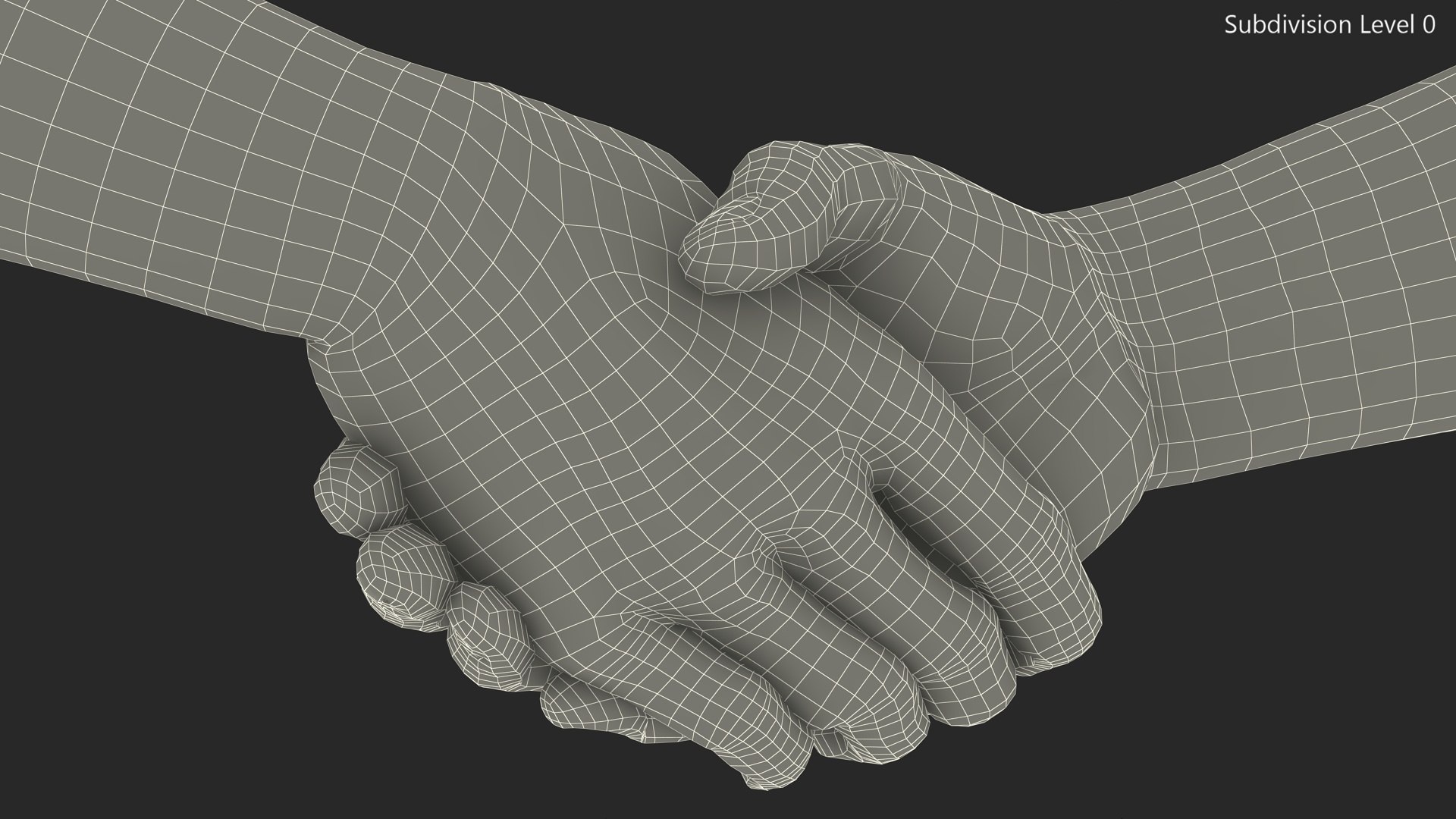 3D Handshake Man Hands With Fur - TurboSquid 2113723