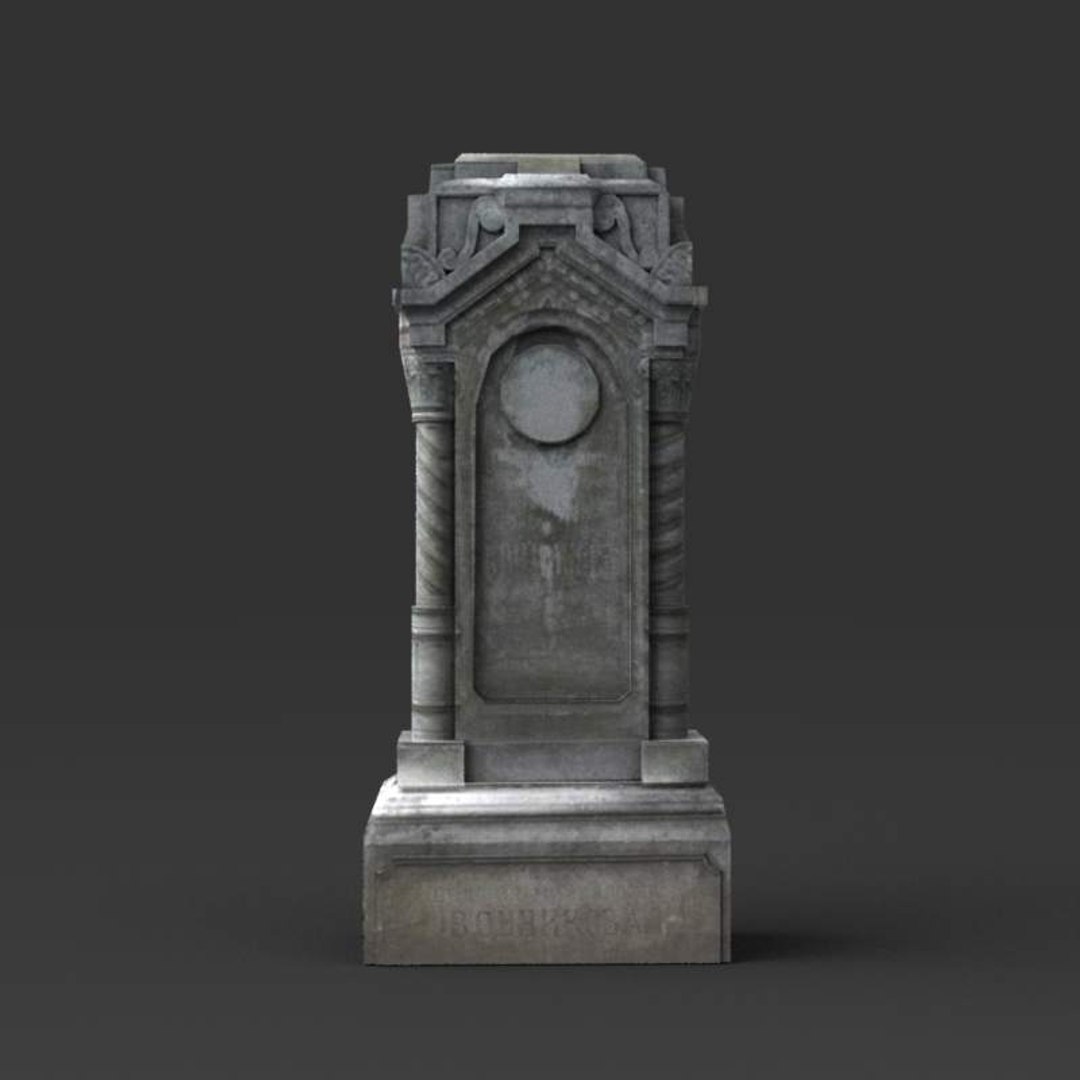 3d Old Tombstones Model
