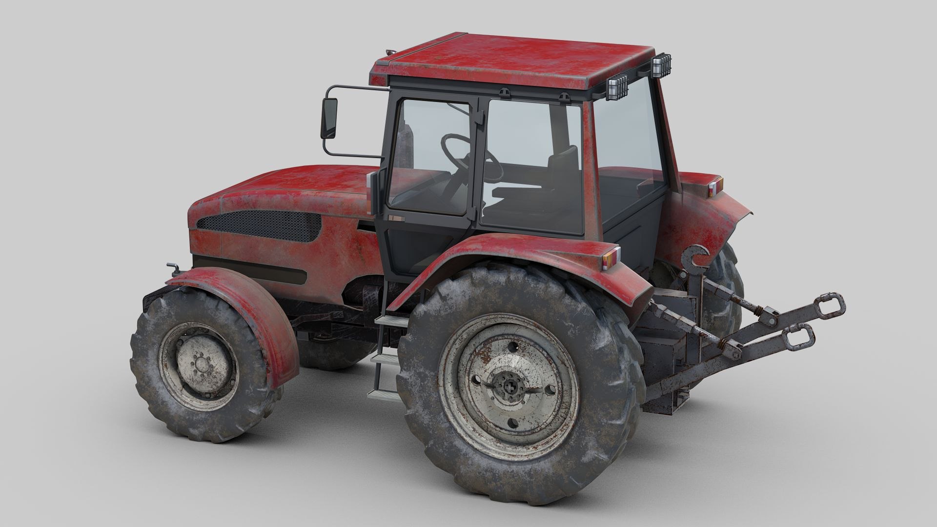 3d Generic Farming Tractor
