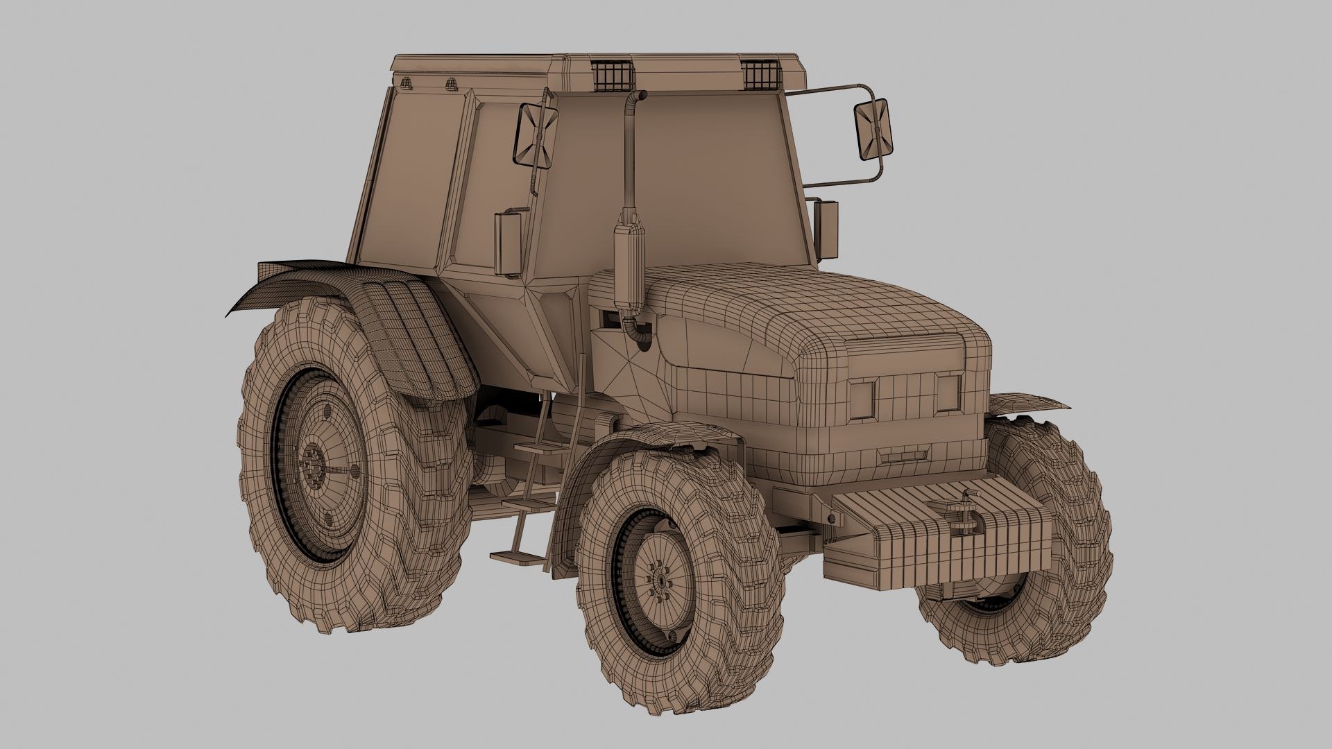 3d Generic Farming Tractor