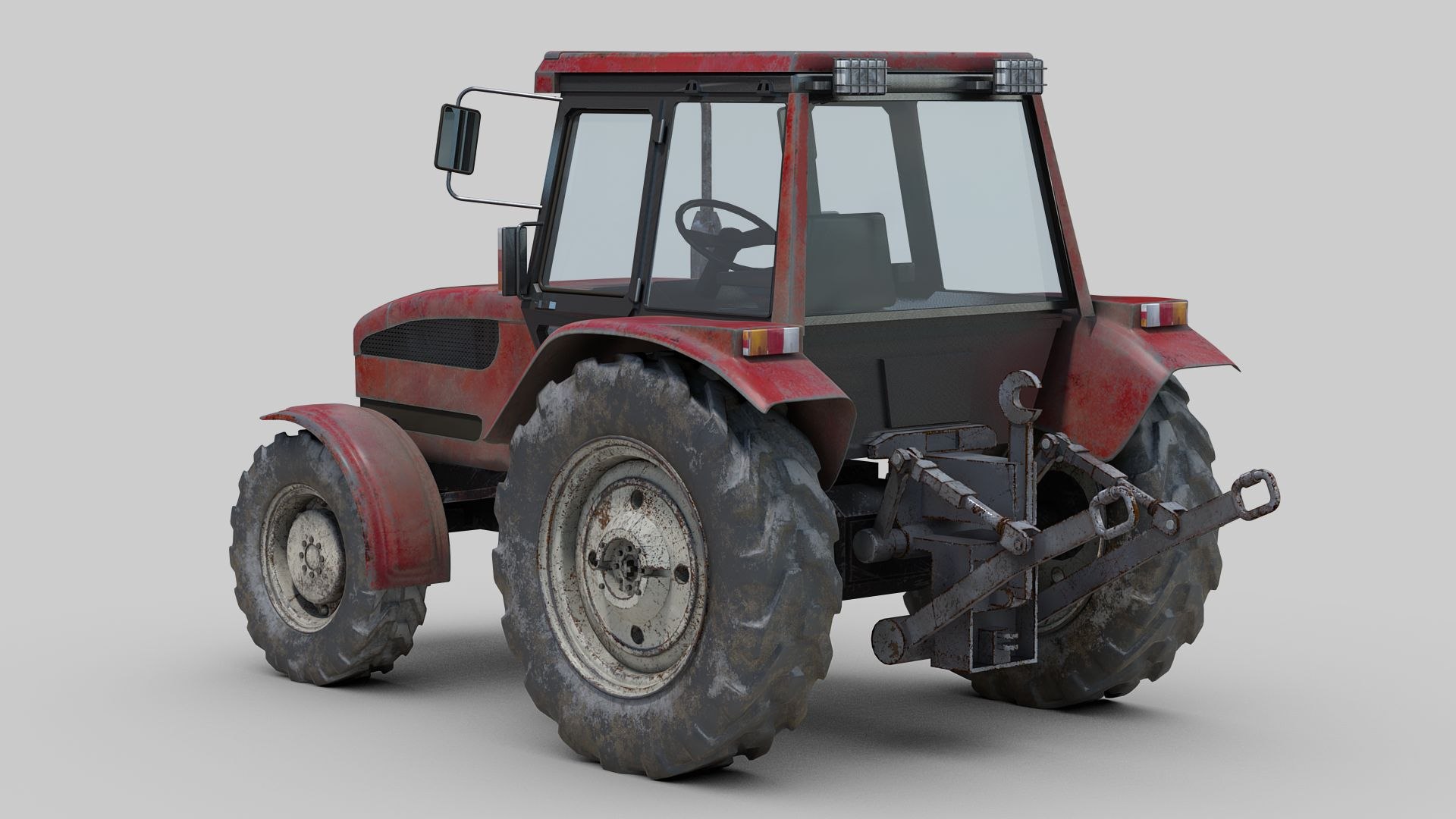 3d Generic Farming Tractor