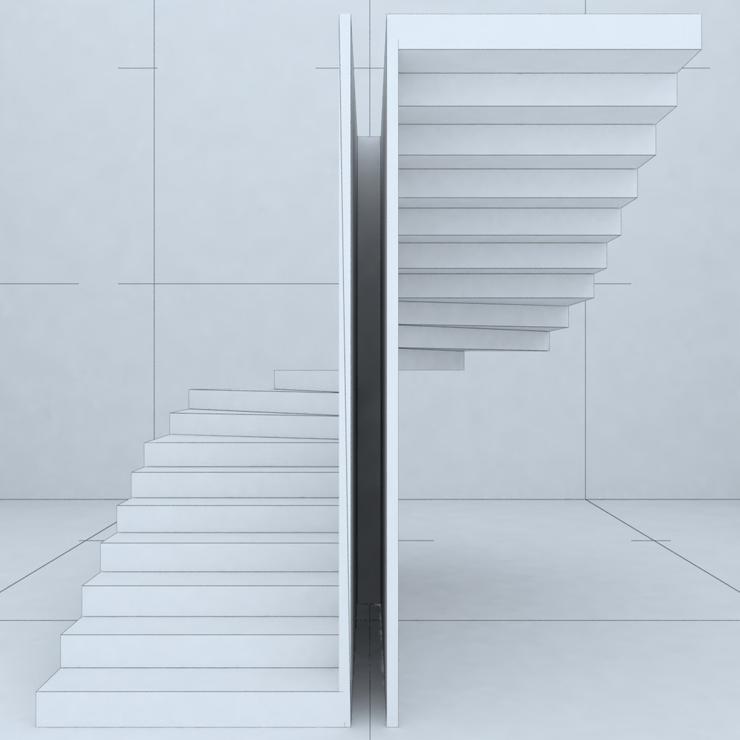 3d Stairs Architectural Design